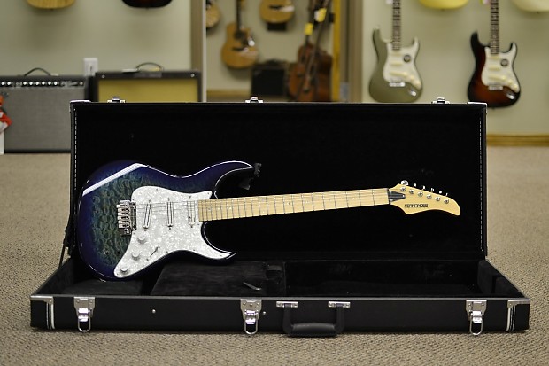 Fernandes Retrorocket Elite See-Thru Blue Burst | Reverb