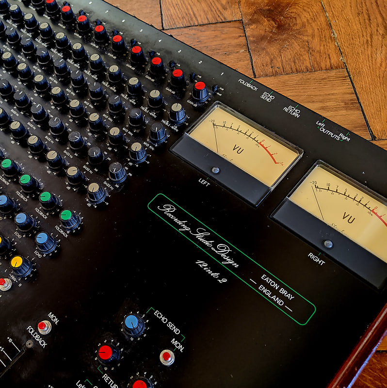 1970s "Recording Studio Design" Eaton Bray 12 into 2 console. | Reverb