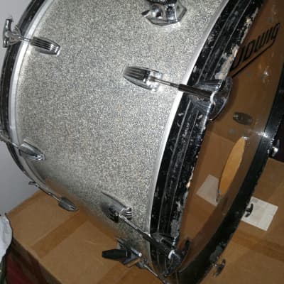 Ludwig Modular - Silver sparkle 14x26 bass drum | Reverb
