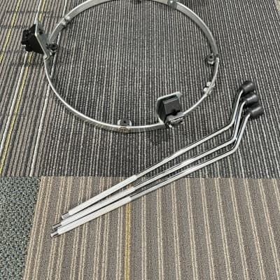 15” Gauger RIMS Dynamount alloy floor tom cradle | Reverb