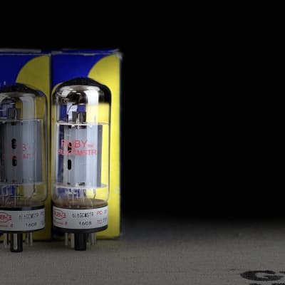 Ruby Tubes 6L6GC matched pair used extra strong 99% test | Reverb