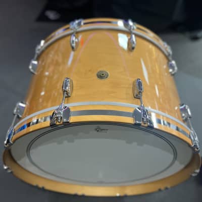Gretsch USA Custom 14x24" Kick Bass Drum in Natural Gloss w/ | Reverb