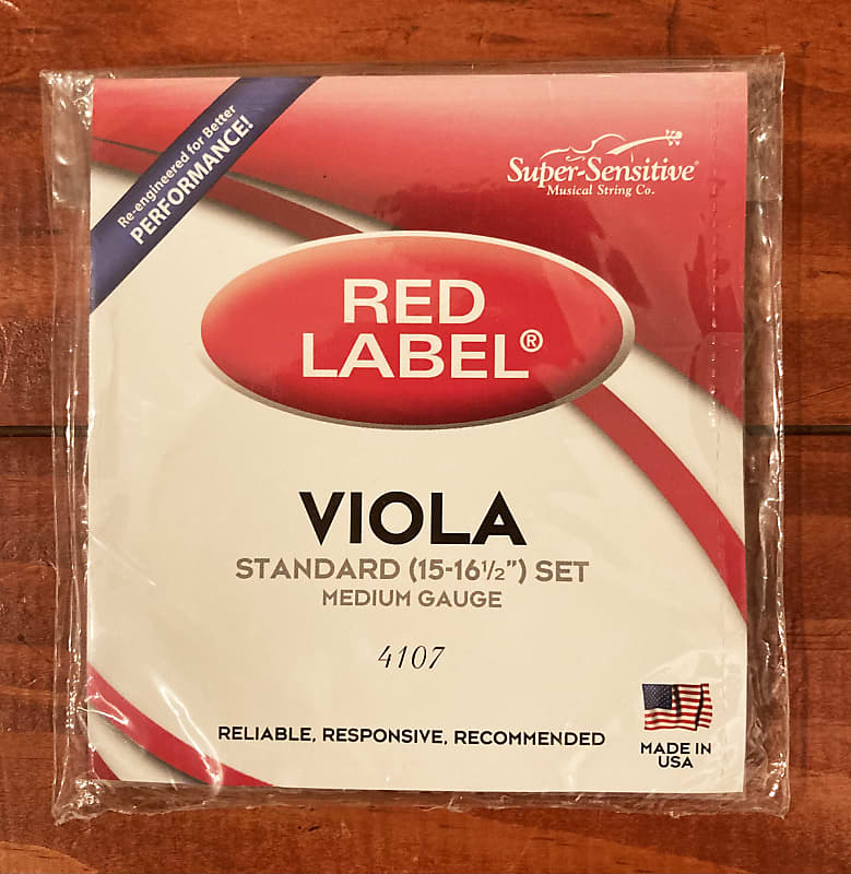 Red Label 4107 15 - 16.5" Viola Strings set | Reverb