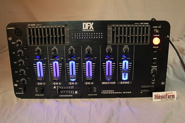 DFX Pro 4 Channel DJ Mixer 1920MKII Dual Graphic EQ | Reverb Canada