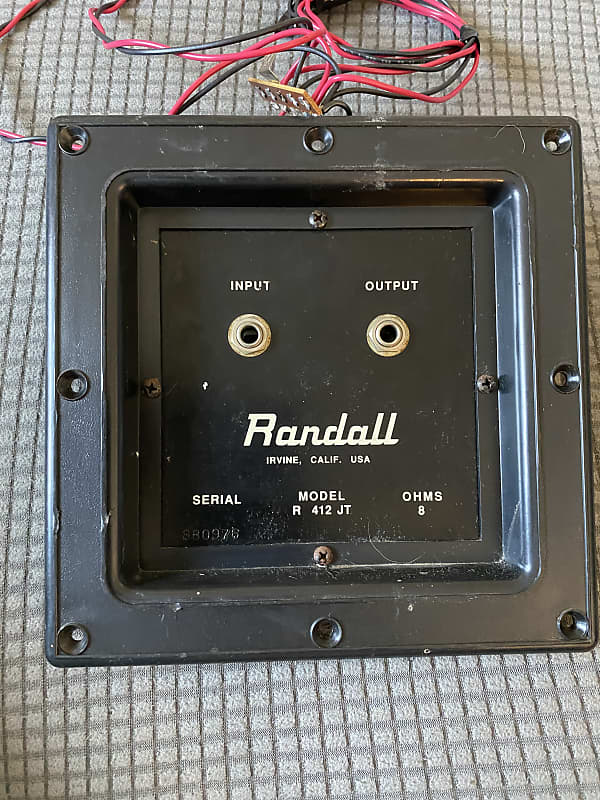 Randall R412JT Replacement Speaker Jack Input Output Wiring | Reverb