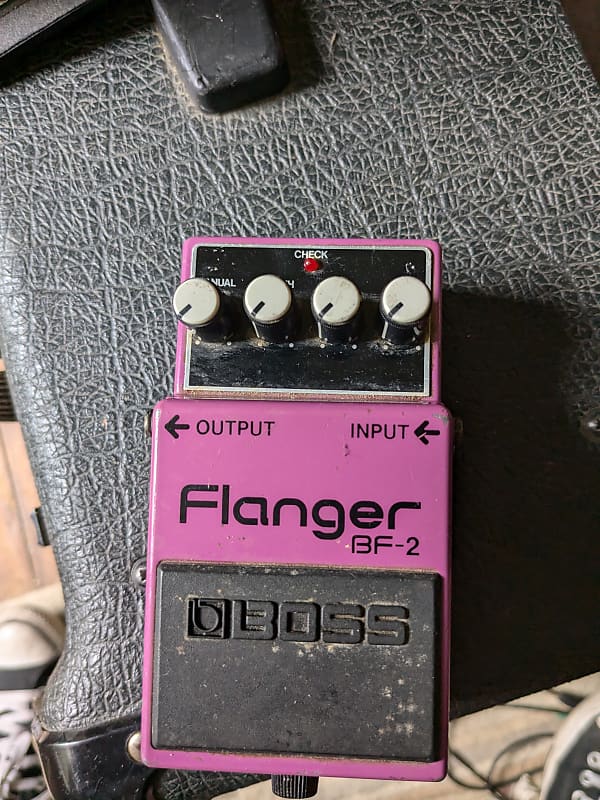 Boss BF-2 Flanger (Dark Gray Label) 2001 - Present - Purple | Reverb
