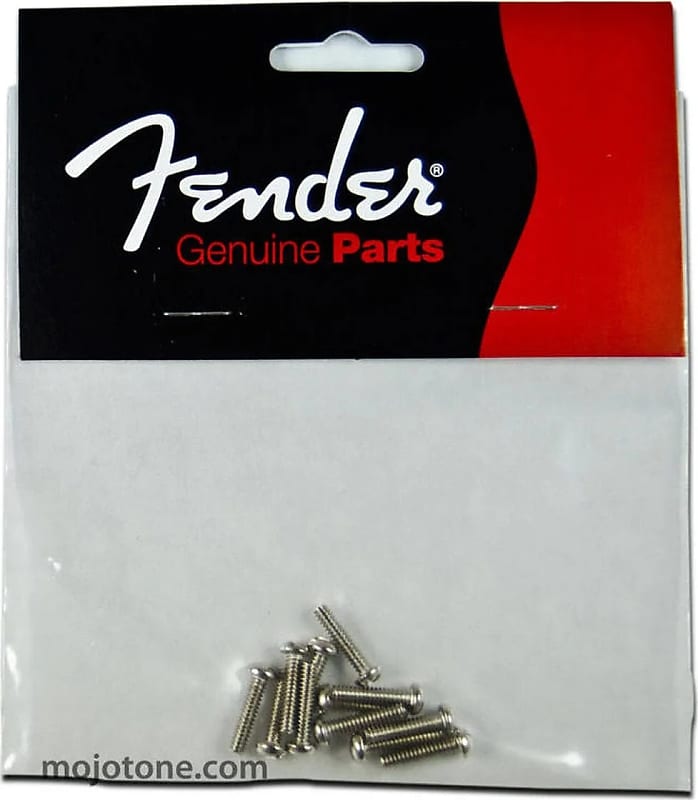 Fender Slotted Tele Bridge Pickup Mounting Screws Nickel | Reverb