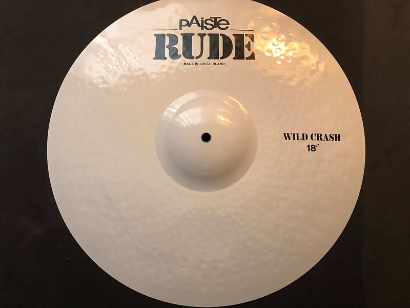 Paiste 18" RUDE Wild Crash Custom - White | Reverb