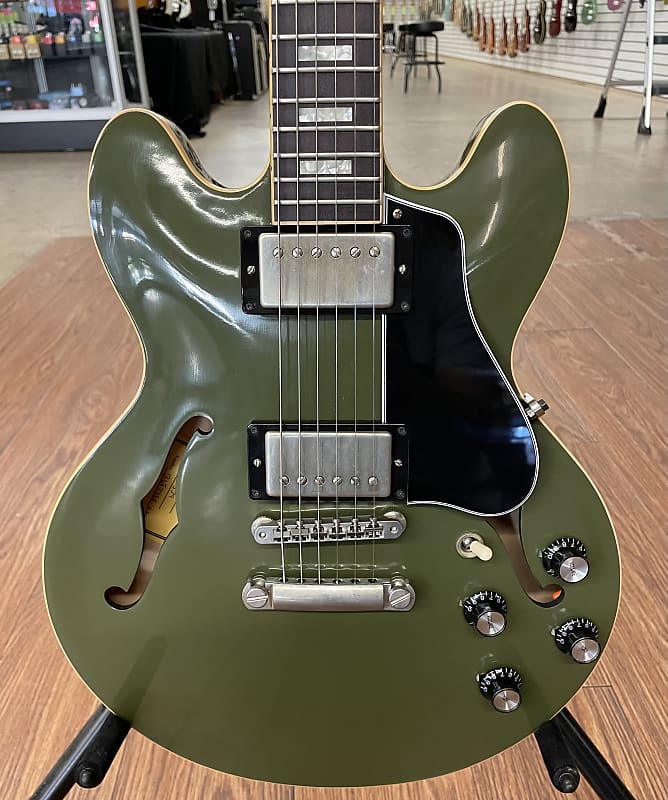 Gibson ES-339 2018 Drab Green | Reverb
