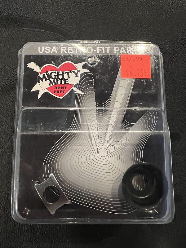 Mighty Mite Black Tele Style Jack Plate | Reverb