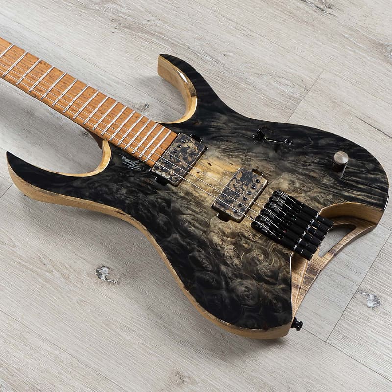 Mayones 40th Anniversary Hydra Elite 6 Headless Guitar, Black | Reverb