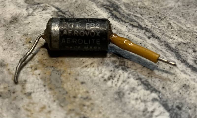 1950’s Areolite wax, paper, oil 05 Capacitor | Reverb