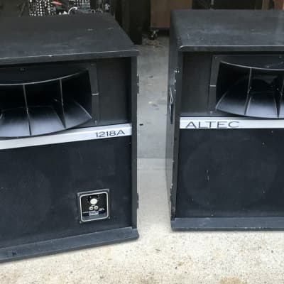 Altec Lansing 1218a speakers quite nice 1970’s Black | Reverb
