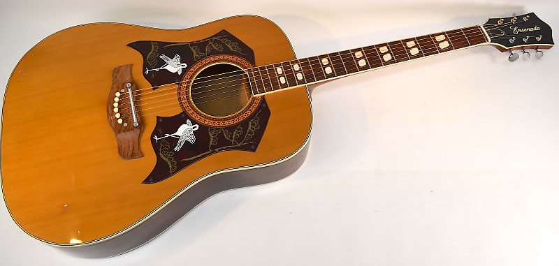 1970's Ensenada WG66 Jumbo Dreadnaught Western Guitar • Japan | Reverb