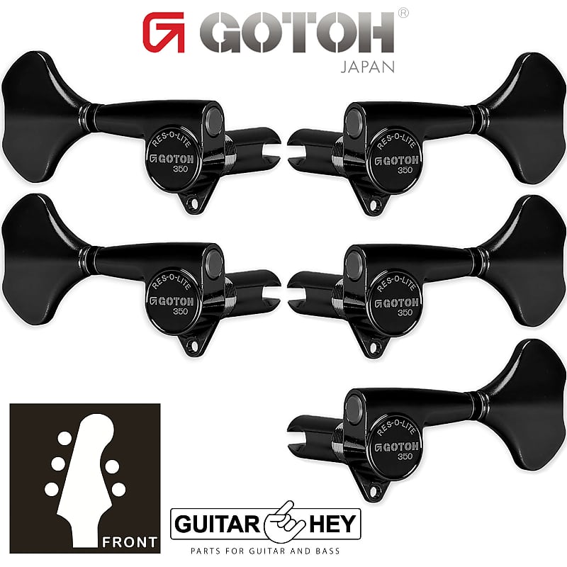 NEW Gotoh GB350 RES-O-LITE Aluminum Bass 5-String Tuning Keys | Reverb