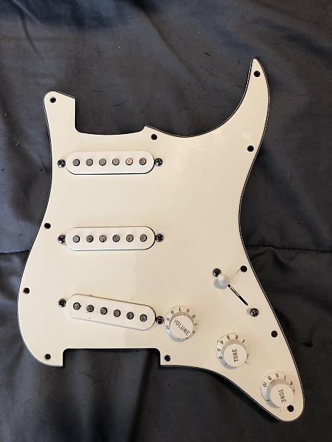 Fender Stratocaster Highway One Loaded Pickguard Off White | Reverb