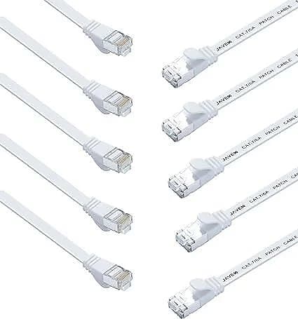 JAVEX [6 Inches, 10-Pack] Flexible CAT6A/CAT7 RJ45 [S/STP, | Reverb
