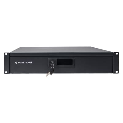 STRD-2D | 19" 2U Locking Rack Mount Sliding Drawer, with | Reverb