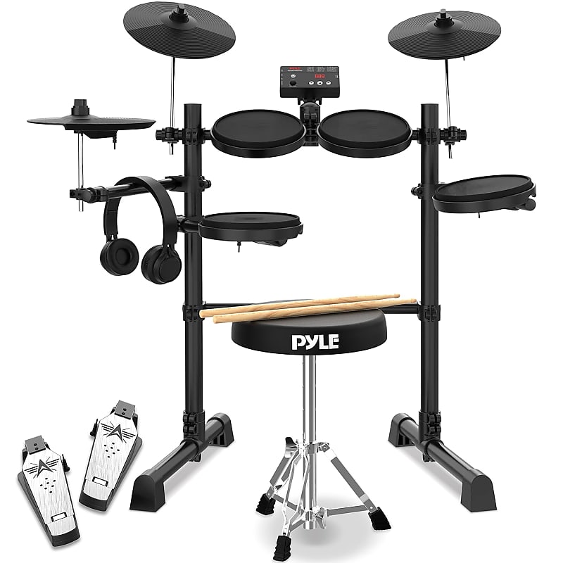 8-Piece Electric Drum Set Professional Electronic Drumming | Reverb