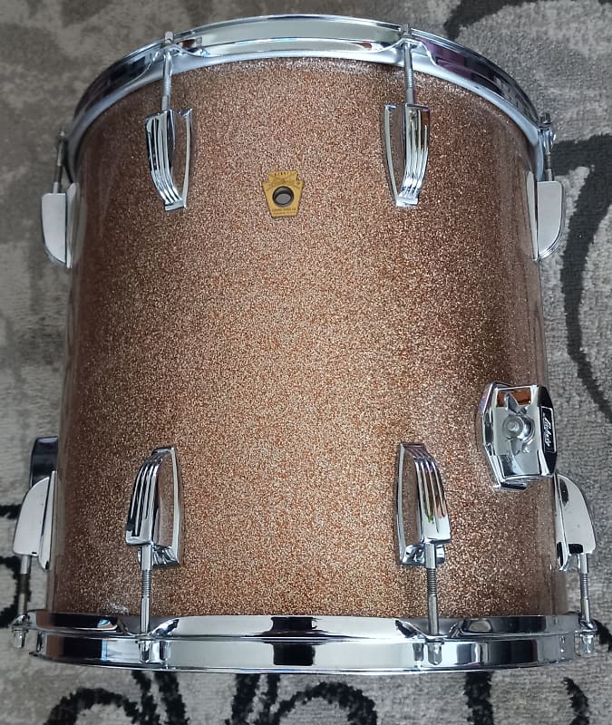 Ludwig 1968 14x14 Champagne Sparkle Floor Tom | Reverb
