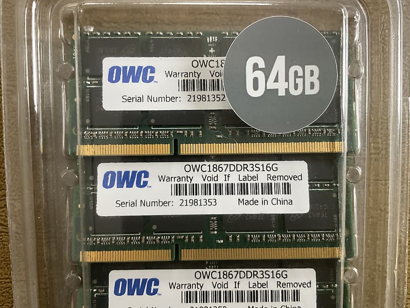 OWC 64 GB Memory (4x16GB modules) Apple/PC | Reverb UK