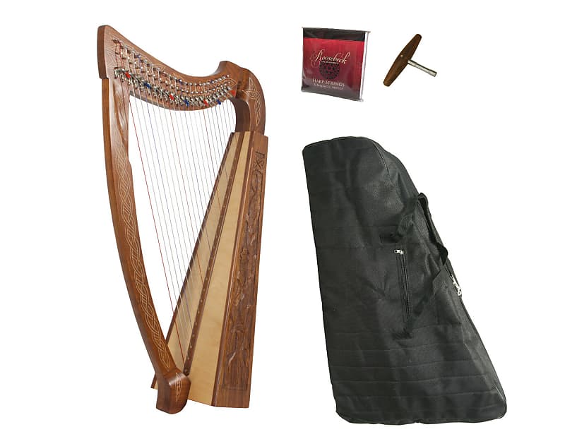 Roosebeck 22-String Heather Harp w/ Full Chelby Levers - | Reverb