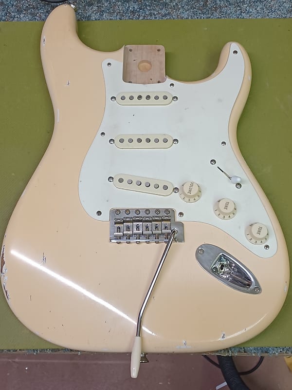 Loaded Fender Stratocaster Body Nitro Aged | Reverb