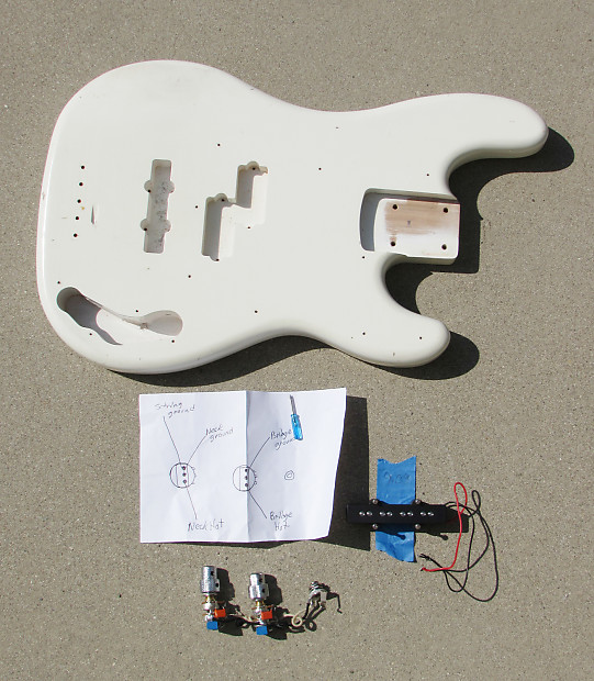 MJT Conversion Kit Fender Style P Bass to PJ Bass - Body & | Reverb