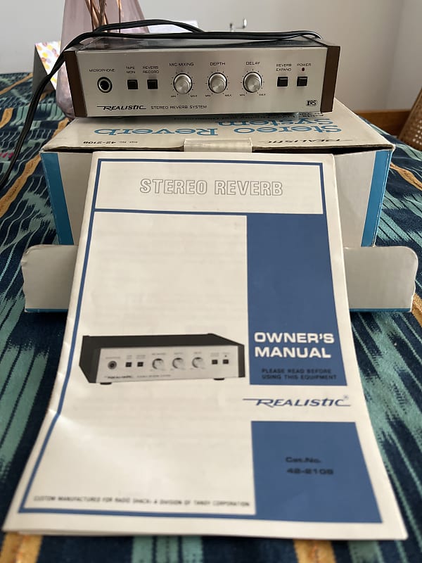 Vintage 1980s Realistic Stereo Reverb System (Reverb, Chorus, | Reverb