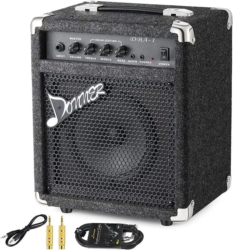 Donner Bass Amp 15W Bass Guitar Amplifier DBA-1 Electric | Reverb