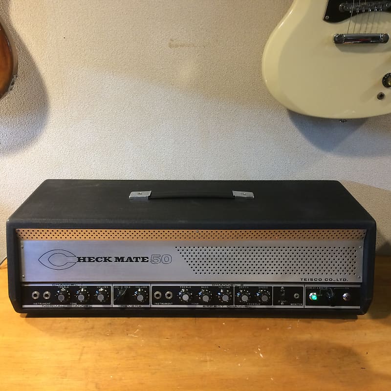 Teisco Checkmate 50 vintage tube amp with a row of 12AX7s and | Reverb