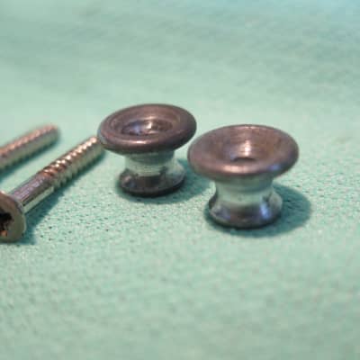 Fender Stratocaster/Telecaster Strap Buttons 60s - Nickel | Reverb