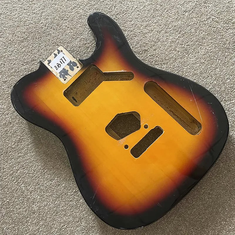 Basswood Telecaster Tele Style Guitar Tobacco Burst Finish | Reverb