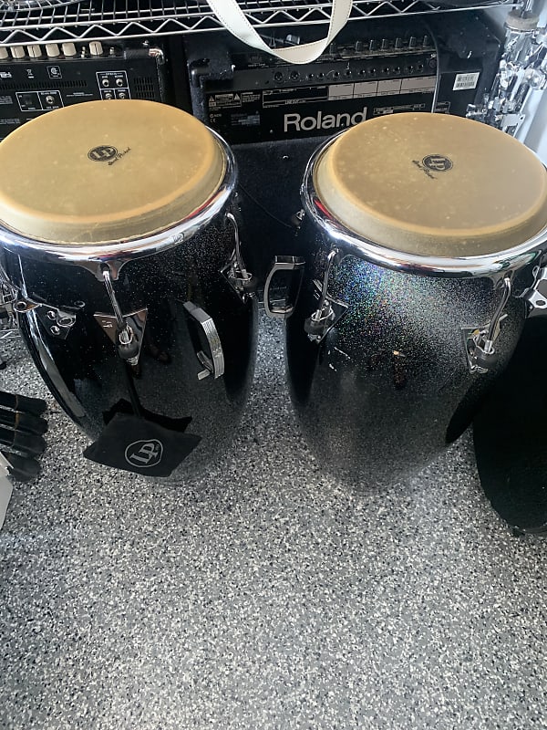 LP Accents Congas Black Sparkle | Reverb