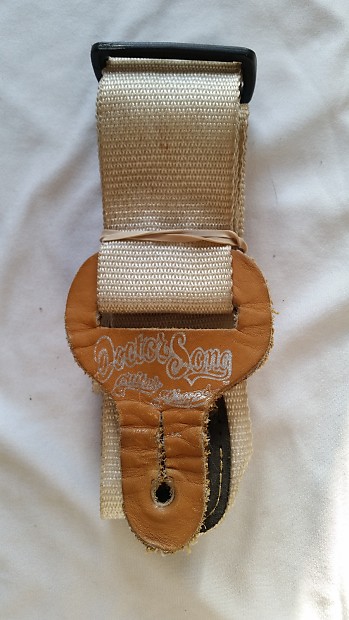 Doctor Song White Woven Guitar Strap With Leather Ends | Reverb
