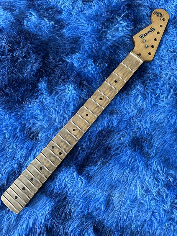Warmoth Stratocaster Reverse Headstock Aged/Relic Maple Neck | Reverb