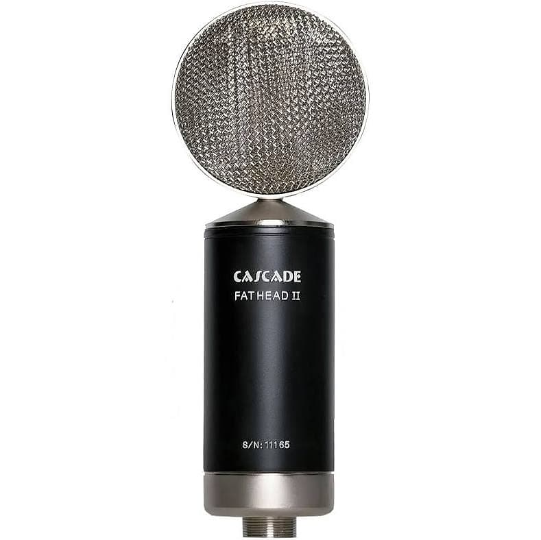 Cascade Fat Head II Ribbon Microphone - Black Body/Silver | Reverb