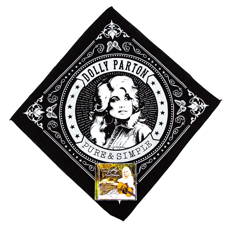 Dolly Parton - "Pure & Simple" Autographed CD w/ Bandana | Reverb