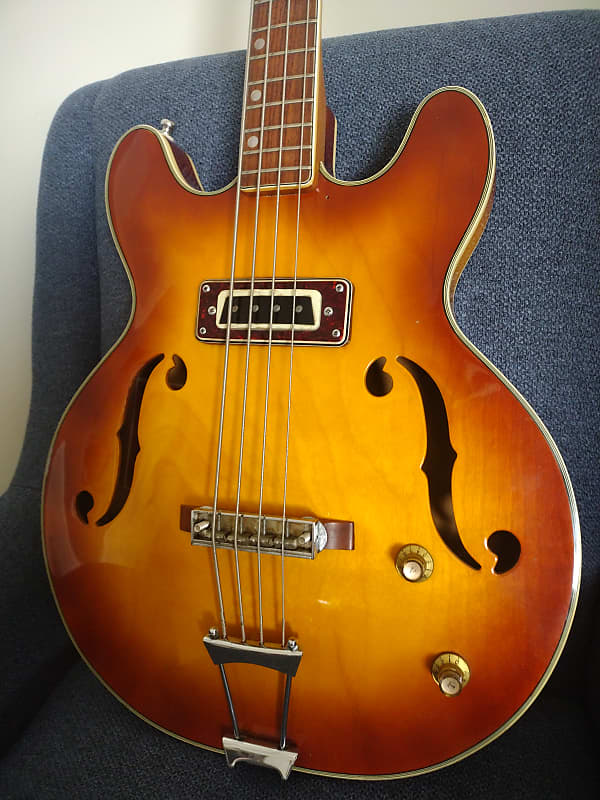 Conrad Vintage Bass Model 1286 mid 60s - Honey burst | Reverb