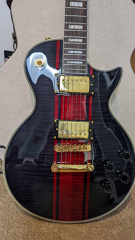 Firefly Elite LP 2022 (Scorpion) Black/grey and red | Reverb