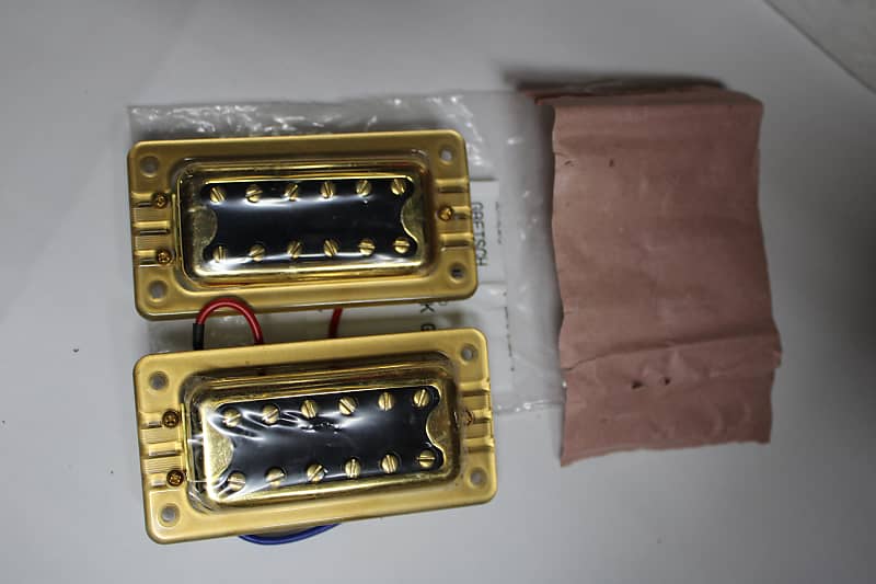 NOS Gretsch Pickups - Humbuckers / Filtertron style - Gold | Reverb