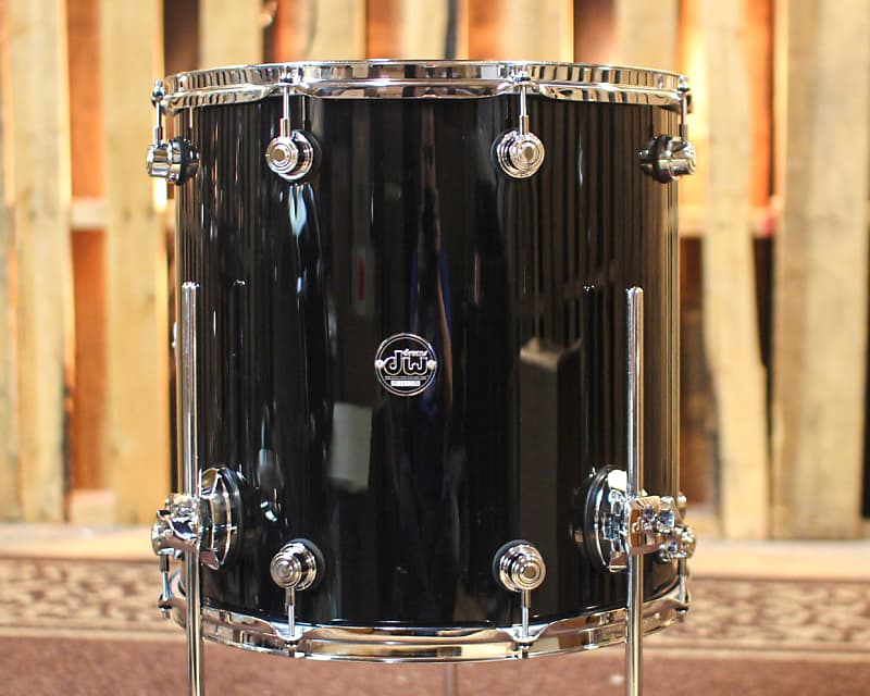 DW Performance Gloss Black Floor Tom - 16x16 | Reverb