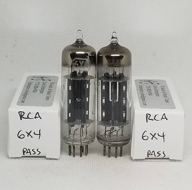 RCA 6X4 Matched Pair NOS Rectifier 6X4W EZ90 | Reverb