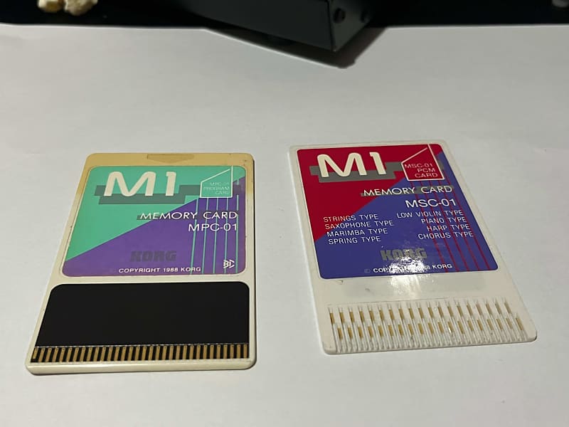 Korg MPC-01 / MSC-01 1988 M1 Cards | Reverb UK