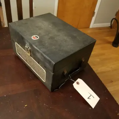 Webcor Tiny mono tube amp and cabinet case w/3" AlNiCo | Reverb