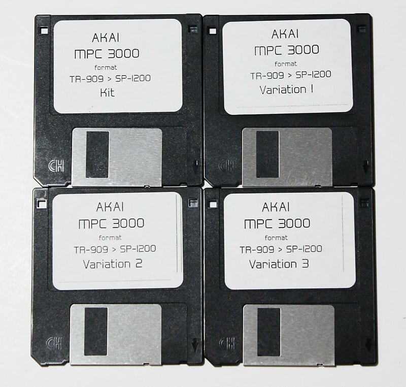 Akai MPC 3000 Format Floppy Disk Sample Library TR 909 Drums | Reverb