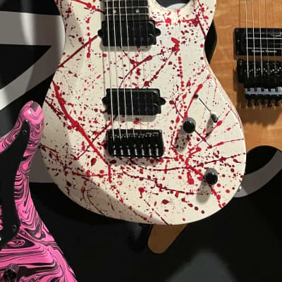 Kiesel Aries 7 string 2020 - Blood Splatter | Reverb