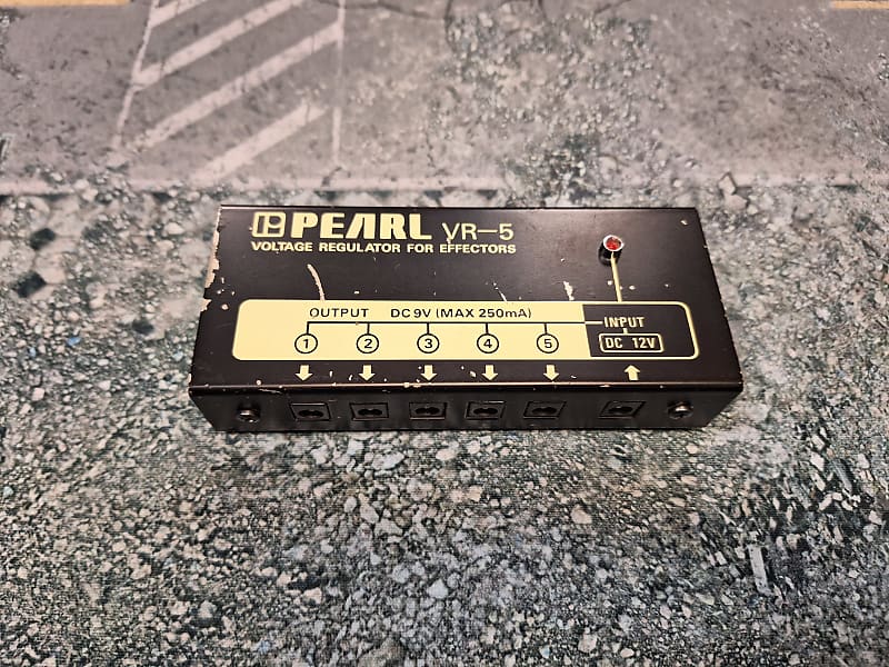 Vintage 80's Pearl VR-5 voltage Regulator for Effectors | Reverb