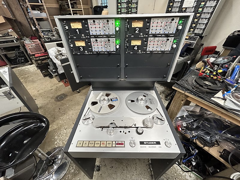 Studer A80MKII 1/2" 4 track multitrack reel to reel tape | Reverb