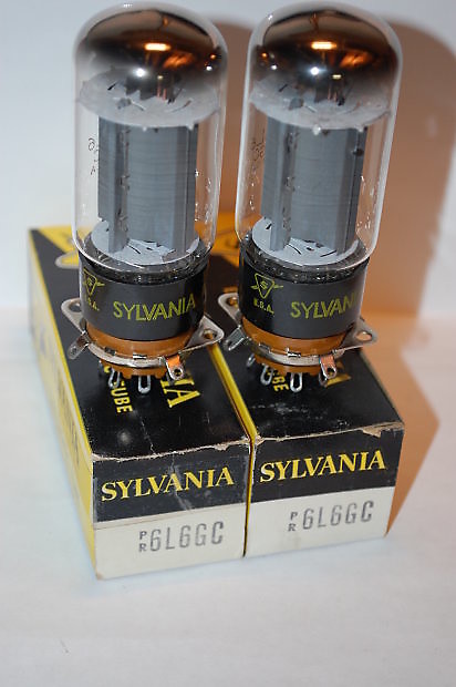 NOS NIB MATCHED PAIR SYLVANIA 6L6GC POWER TUBES GREAT POWER | Reverb